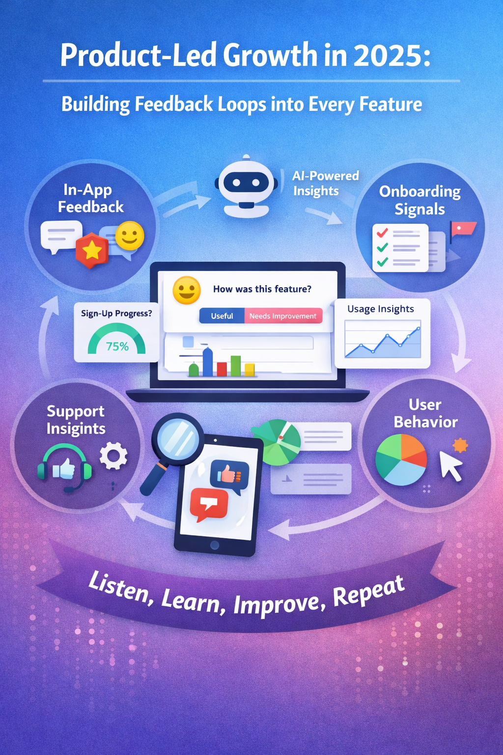 Product-Led Growth in 2025: Building Feedback Loops into Every Feature